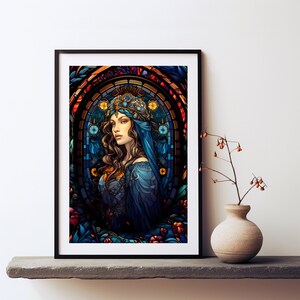 Hecate Greek Goddess of Magic and Witchcraft Wall Art Stained Glass ...