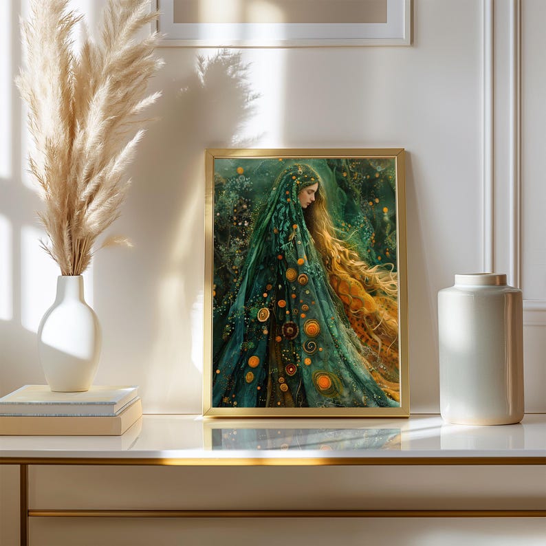 Goddess Danu Fantasy Print, Celtic Goddess of Earth and Fertility ...