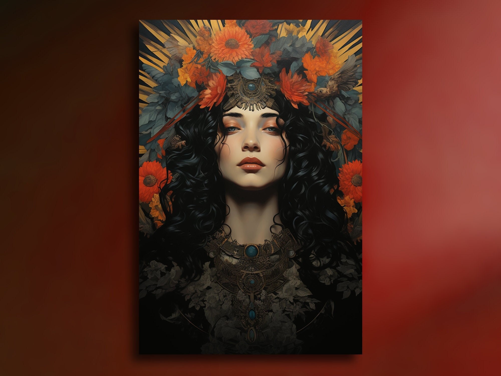 Lilith Jewish Mythology Dark Goddess Wall Art - Etsy