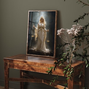 Goddess Dike Premium Matte Poster, Greek Goddess of Justice, Greek ...