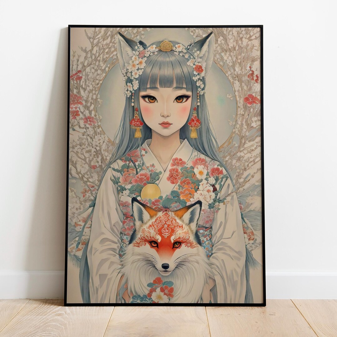 Inari Okami, Mitologia Japonesa, Deusa Japonesa das Raposas, Pôster ...