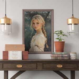 Vesna Slavic Goddess of Spring, Tonalism Style, Slavic Goddess Poster ...