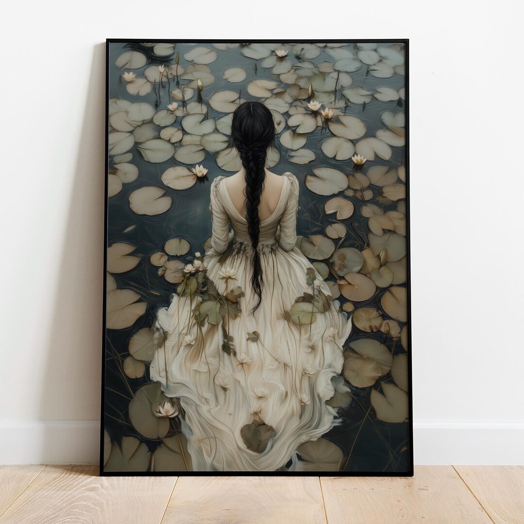 Greek Goddess of Calm Waters, Galene Premium Poster, Woman in the Lake ...