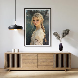 Vesna Slavic Goddess of Spring, Tonalism Style, Slavic Goddess Poster ...