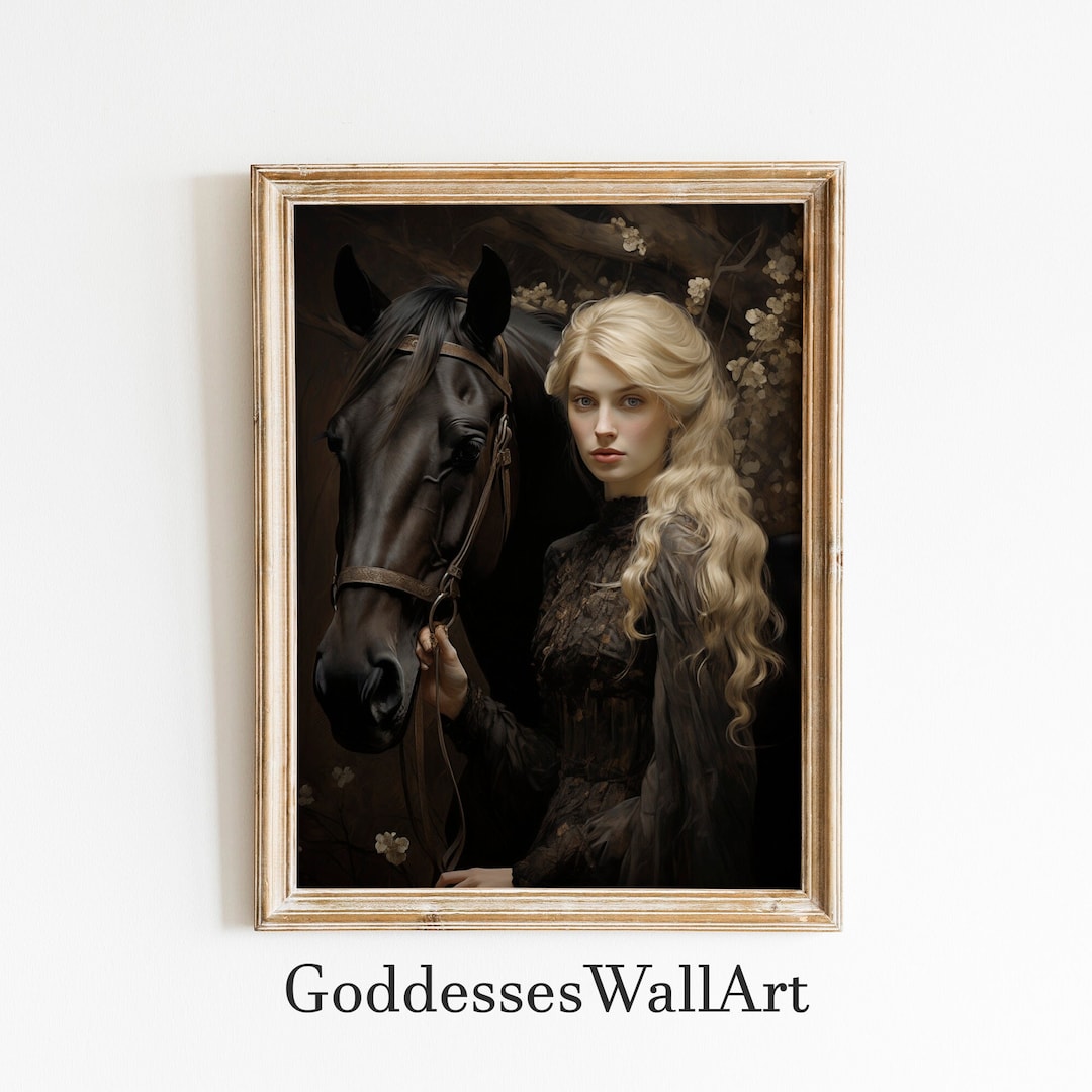Goddess Rhiannon Wall Art Romanticism Style Celtic Goddess of - Etsy