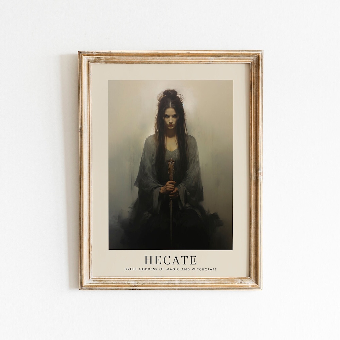 Hecate Art Print, Greek Goddess of Magic and Witchcraft, Hekate Wall ...