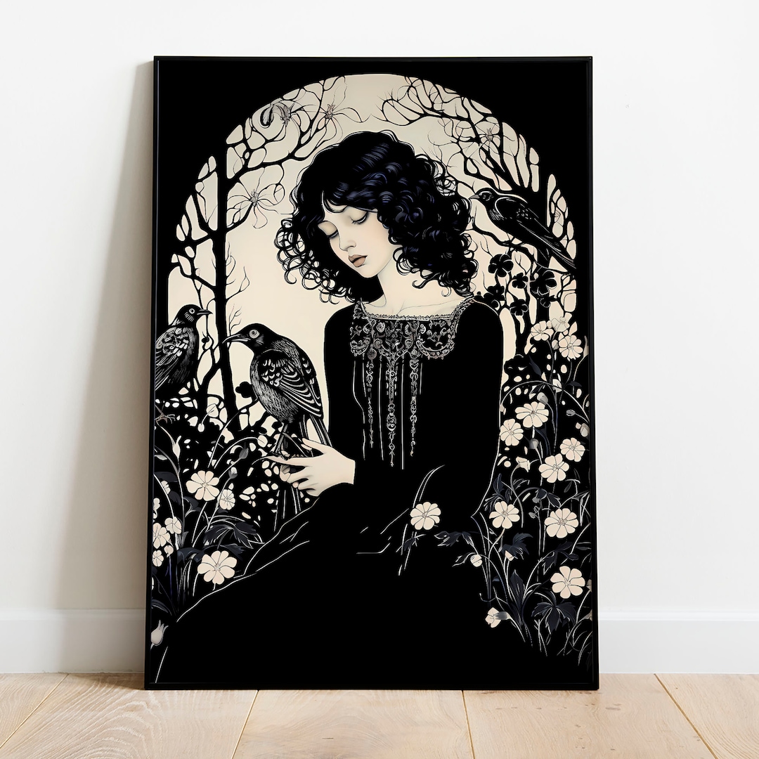 Lilith Art Print Jewish Mythology Dark Goddess Wall Art - Etsy