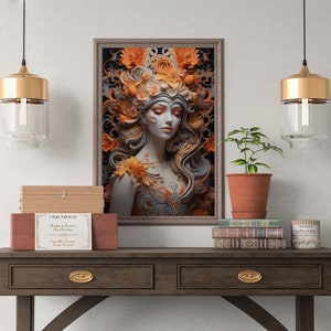 Hestia, Greek Goddess of Home and Hearth, Goddess Wall Art, Greek ...