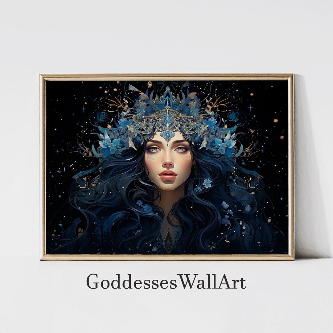 Asteria Greek Goddess of the Stars Wall Art Greek Mythology - Etsy