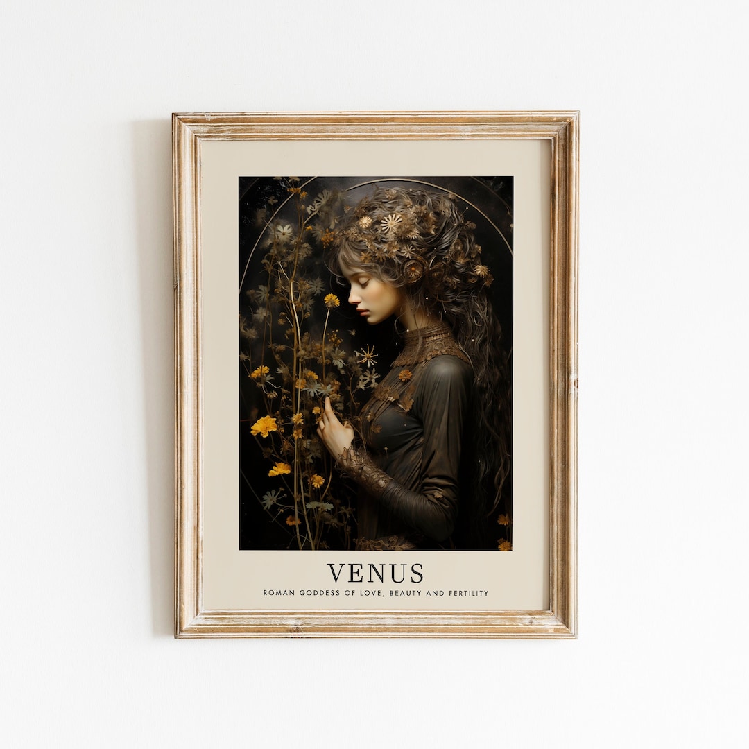 Goddess Venus Wall Art Romanticism Style, Roman Goddess of Love, Beauty ...