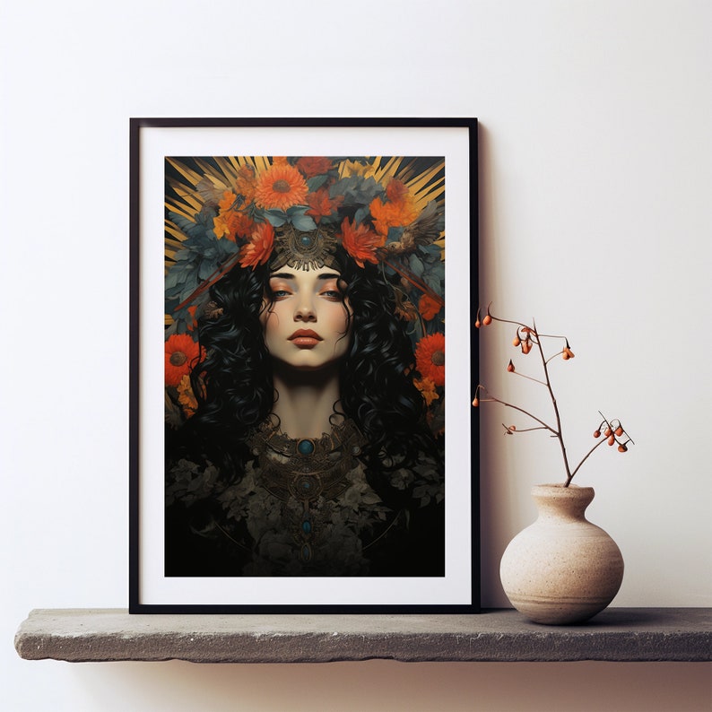 Lilith Jewish Mythology Dark Goddess Wall Art - Etsy