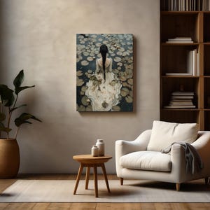 Greek Goddess of Calm Waters, Galene Premium Poster, Woman in the Lake ...