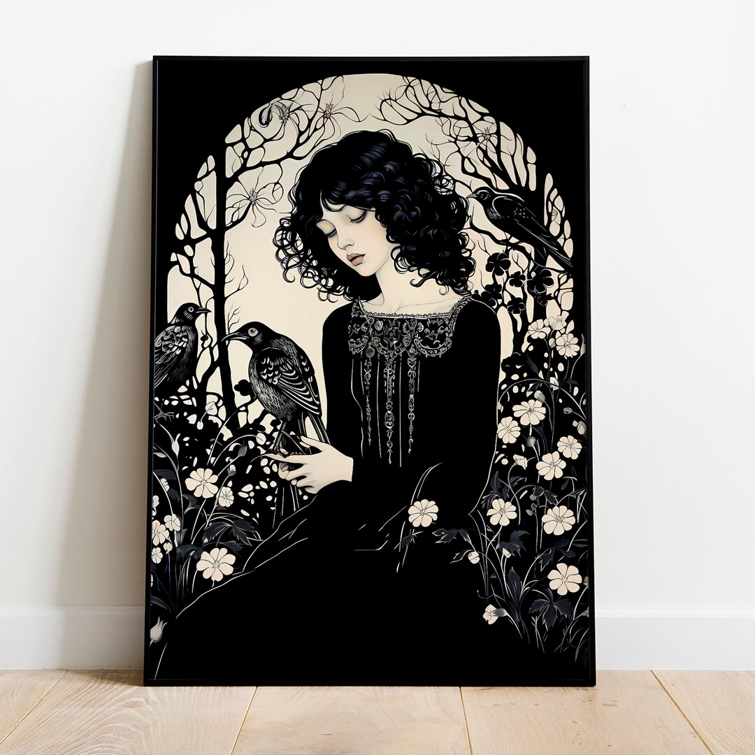 Lilith Poster Premium Matte Jewish Mythology Dark Goddess - Etsy