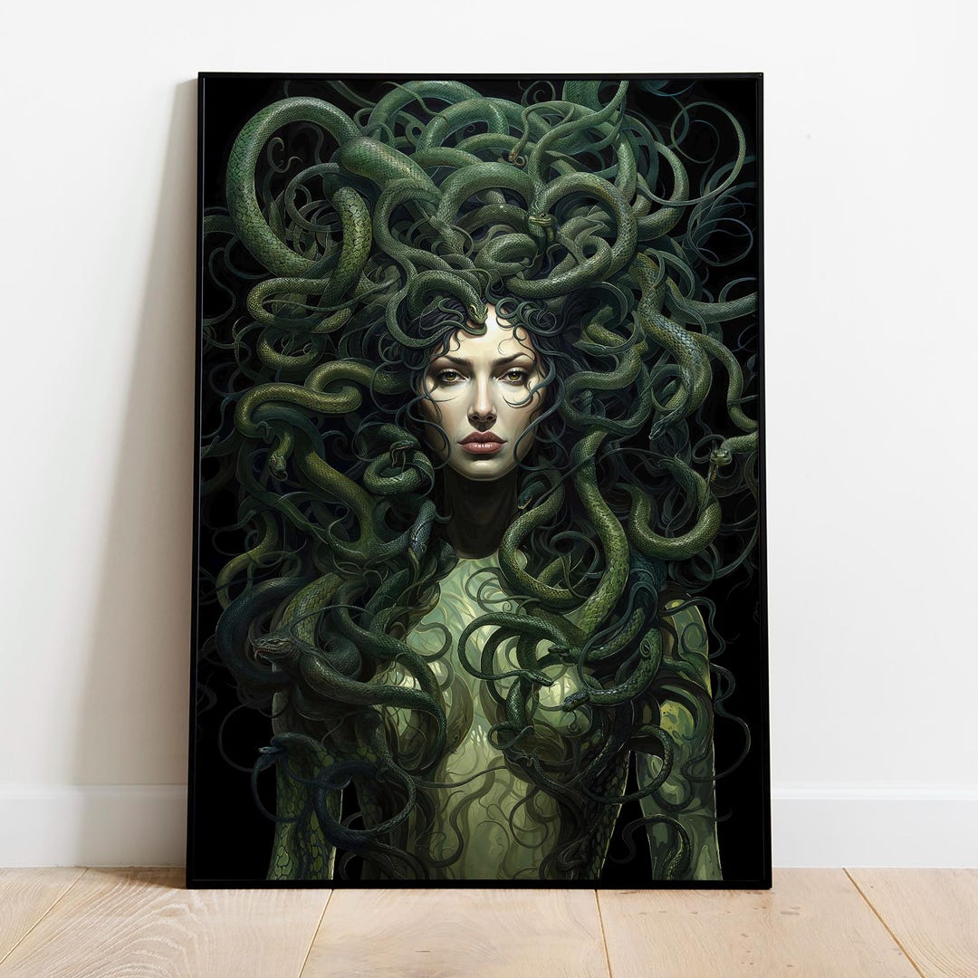 Medusa Canvas Art, Mythical Creatures Art, Divine Feminine Art, Home ...