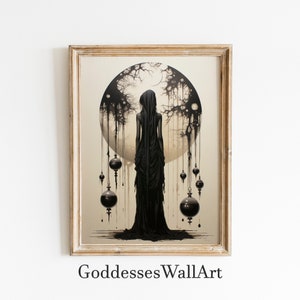 Hekate Premium Matte Poster, Art Nouveau Print, Hecate Greek Goddess of ...