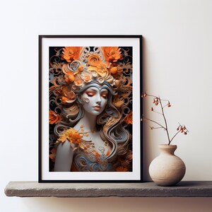 Hestia, Greek Goddess of Home and Hearth, Goddess Wall Art, Greek ...