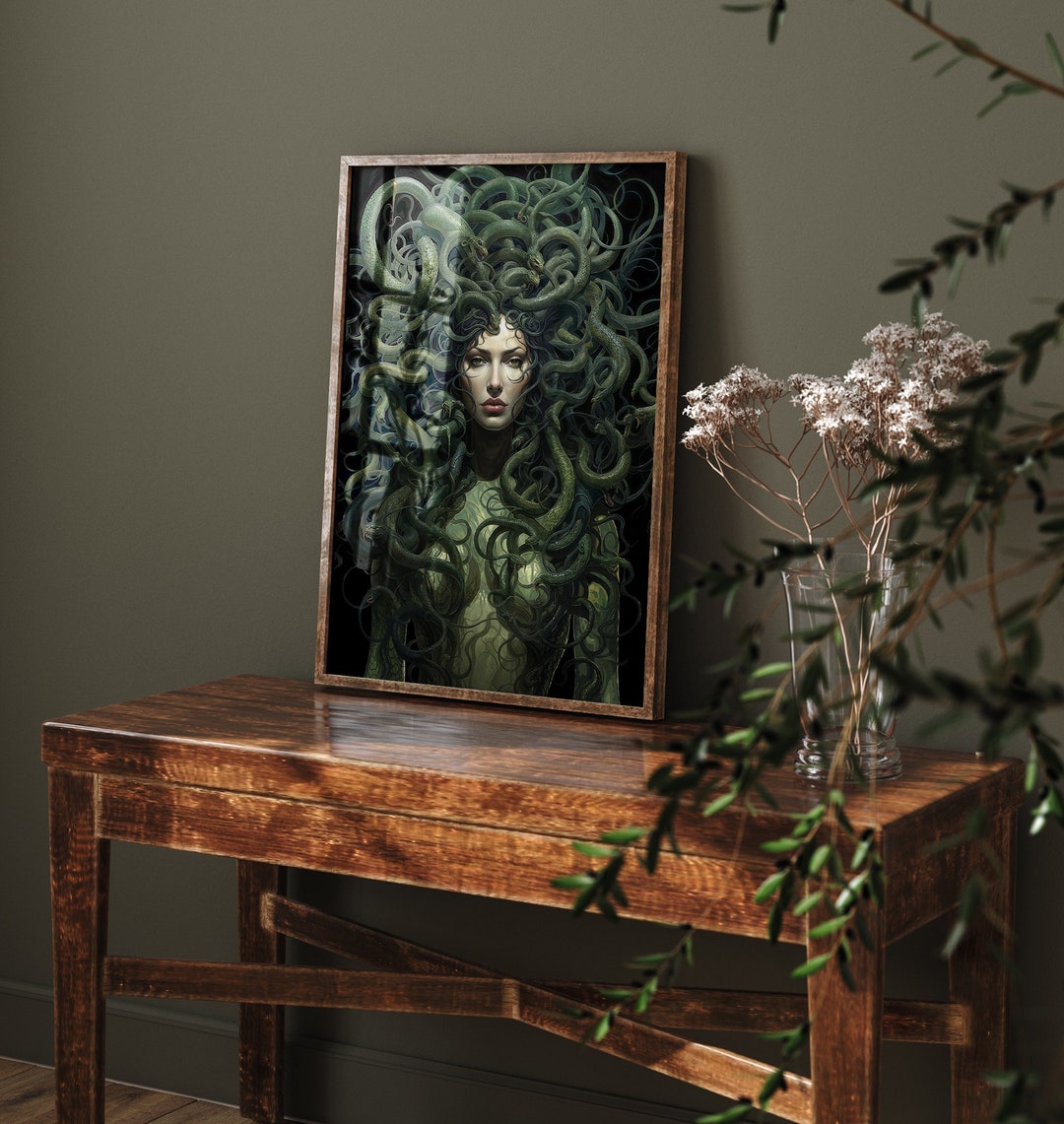 Medusa Canvas Art, Mythical Creatures Art, Divine Feminine Art, Home ...