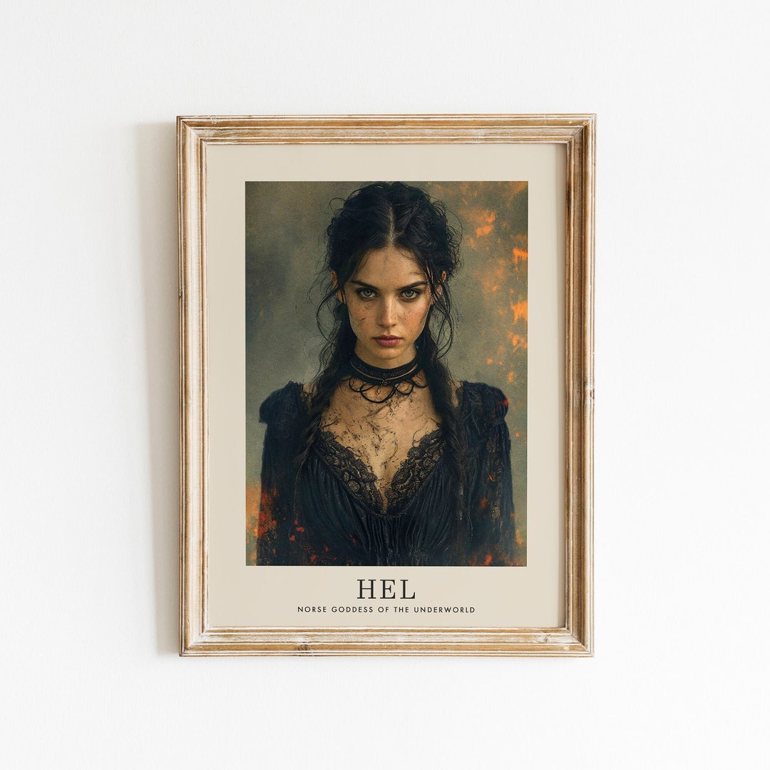 Hel Norse Goddess of the Underworld, Renaissance Painting Wall Art ...