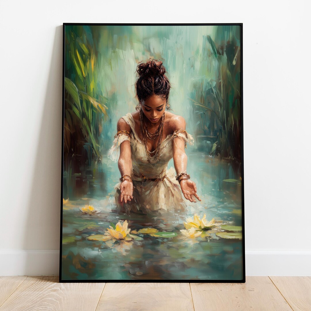 Oba Wall Art, Yoruba Goddess of Sacrifice and Rivers, the Orishas ...