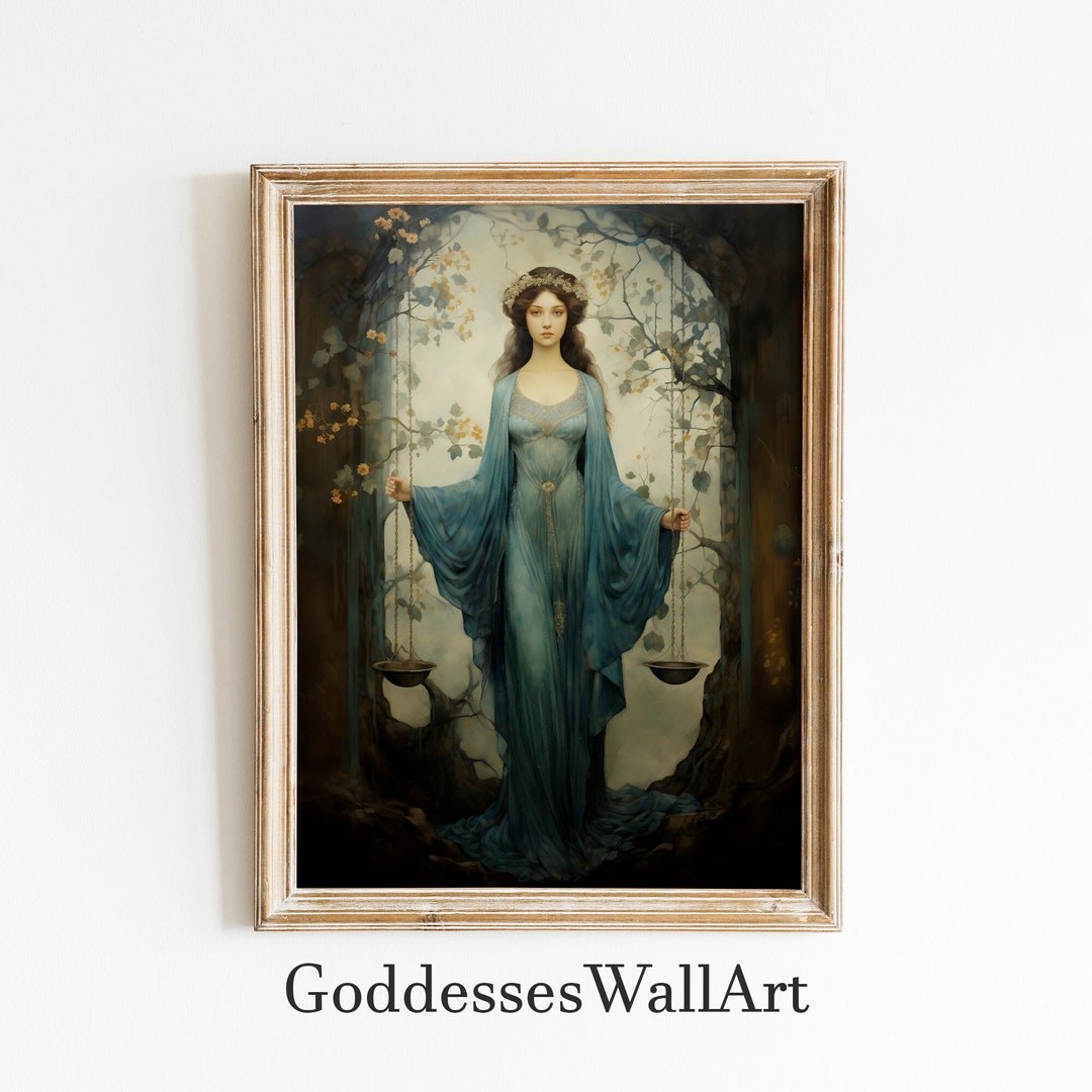 Goddess Themis Original Artwork, Greek Goddess of Justice and Equity ...
