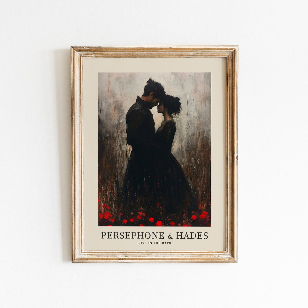 Persephone and Hades Portrait: Love in Darkness, Valentine's Day ...