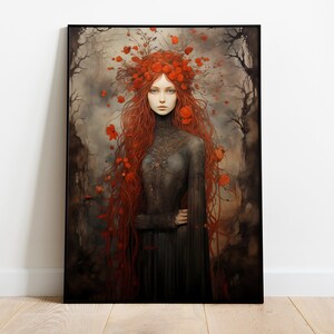 Goddess Persephone Wall Art Romanticism Print, Greek Queen of the ...
