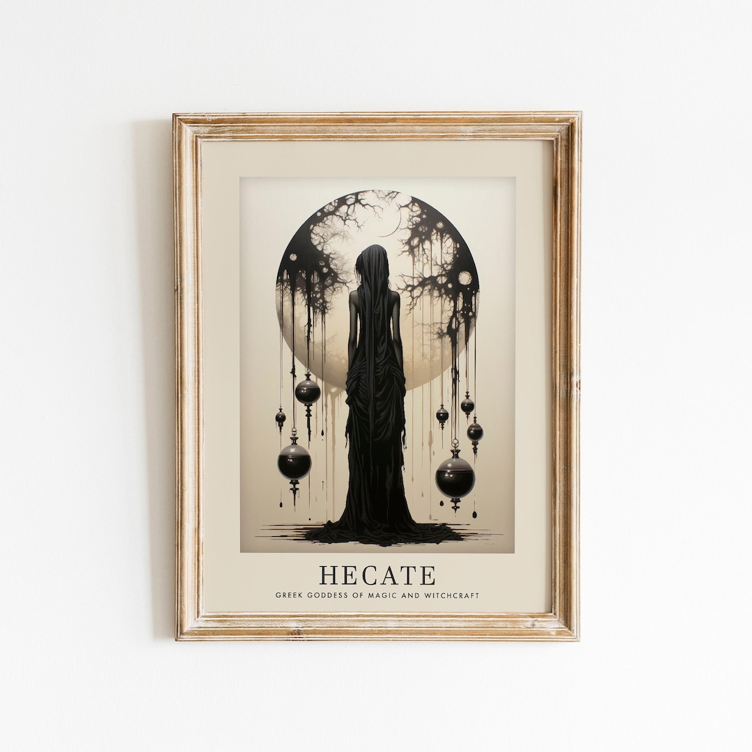 Goddess Hecate Art Print, Hekate Greek Goddess of Magic and Witchcraft ...