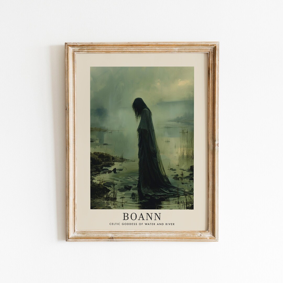 Boann Celtic Goddess of Water and River, Goddess Boínn, Celtic ...