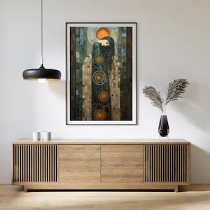 Danu Celtic Goddess of Fertility, Art Nouveau Wall Art, Celtic ...