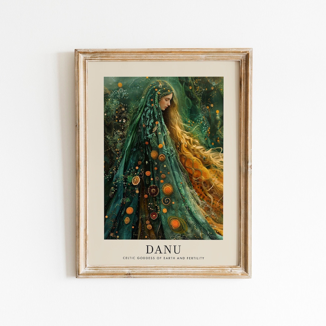 Fantasy Danu Celtic Goddess of Earth and Fertility, Fantasy Art, Celtic ...