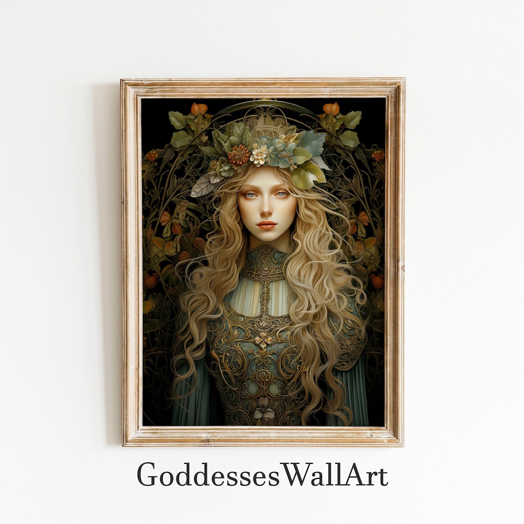 Goddess Vesna Art Print, Slavic Goddess of Spring, Renaissance Painting ...