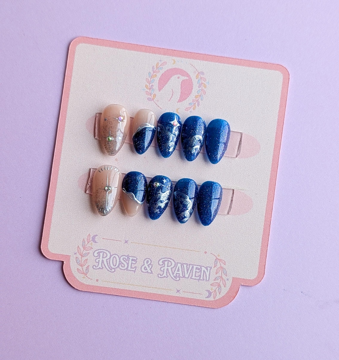 Starfall Acotar Inspired Press on Nail Set - Etsy Canada