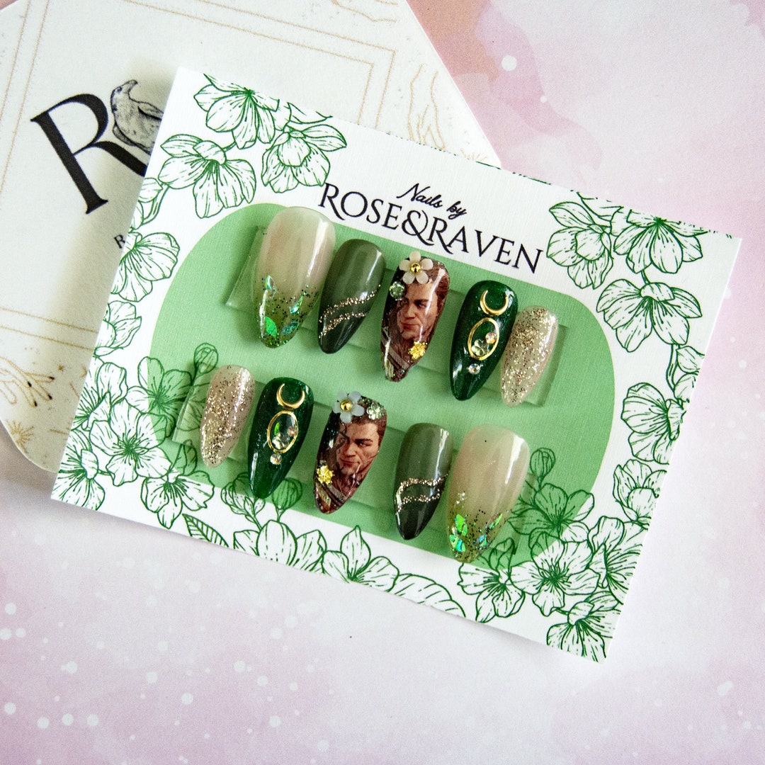 BG3 Druid Inspired Press on Nail Set - Etsy