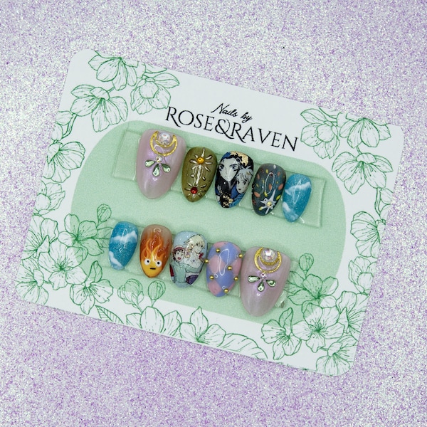 Whimsical Moth Press-on Nails - Etsy Canada