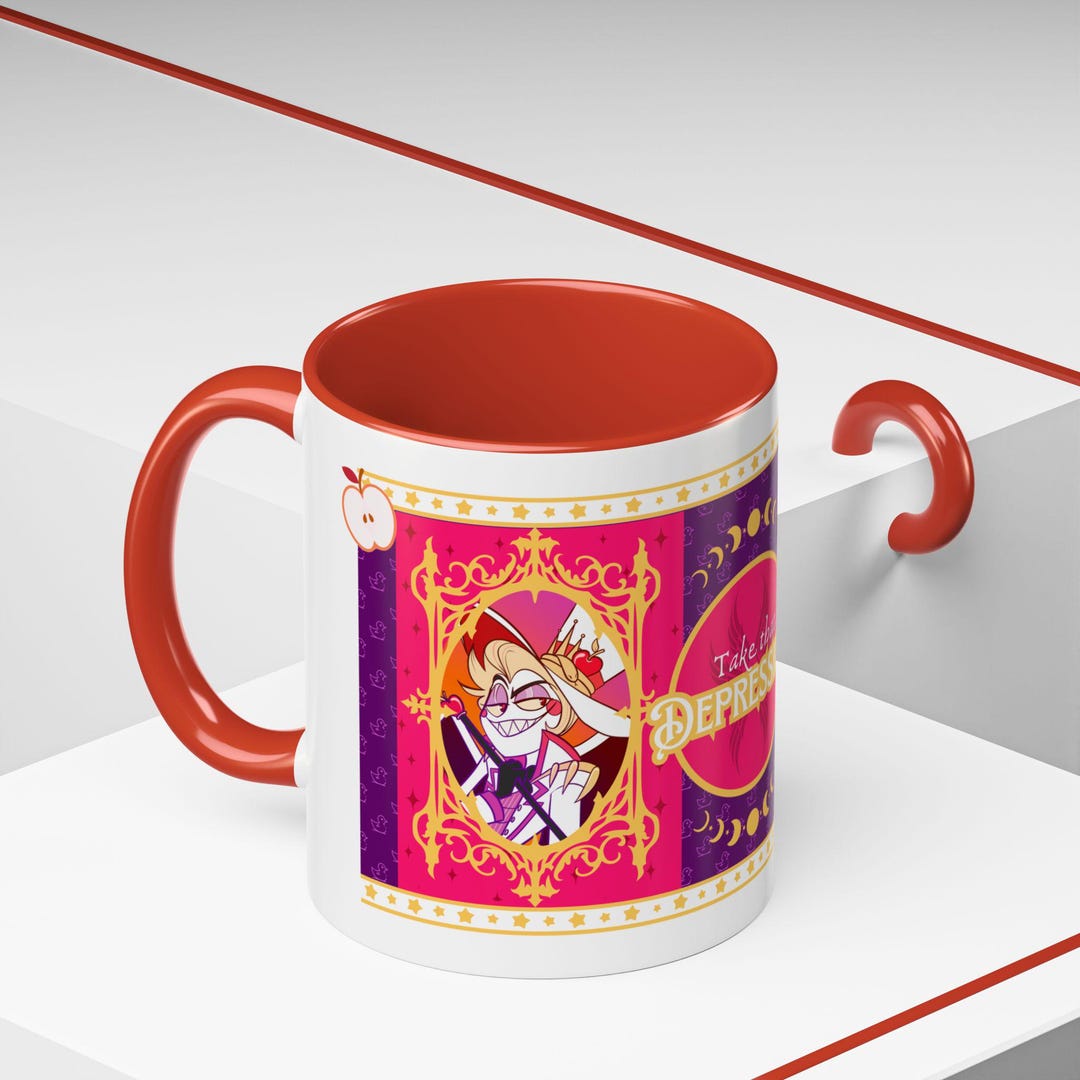 Hazbin Hotel Lucifer Morningstar Themed Bold Graphic Coffee Mug Take ...