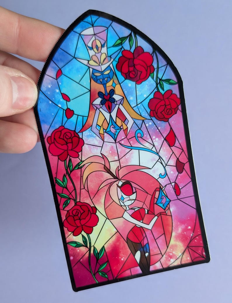 Cherri Bomb X Sir Pentious Stainglass Laminated Vinyl Sticker - Etsy