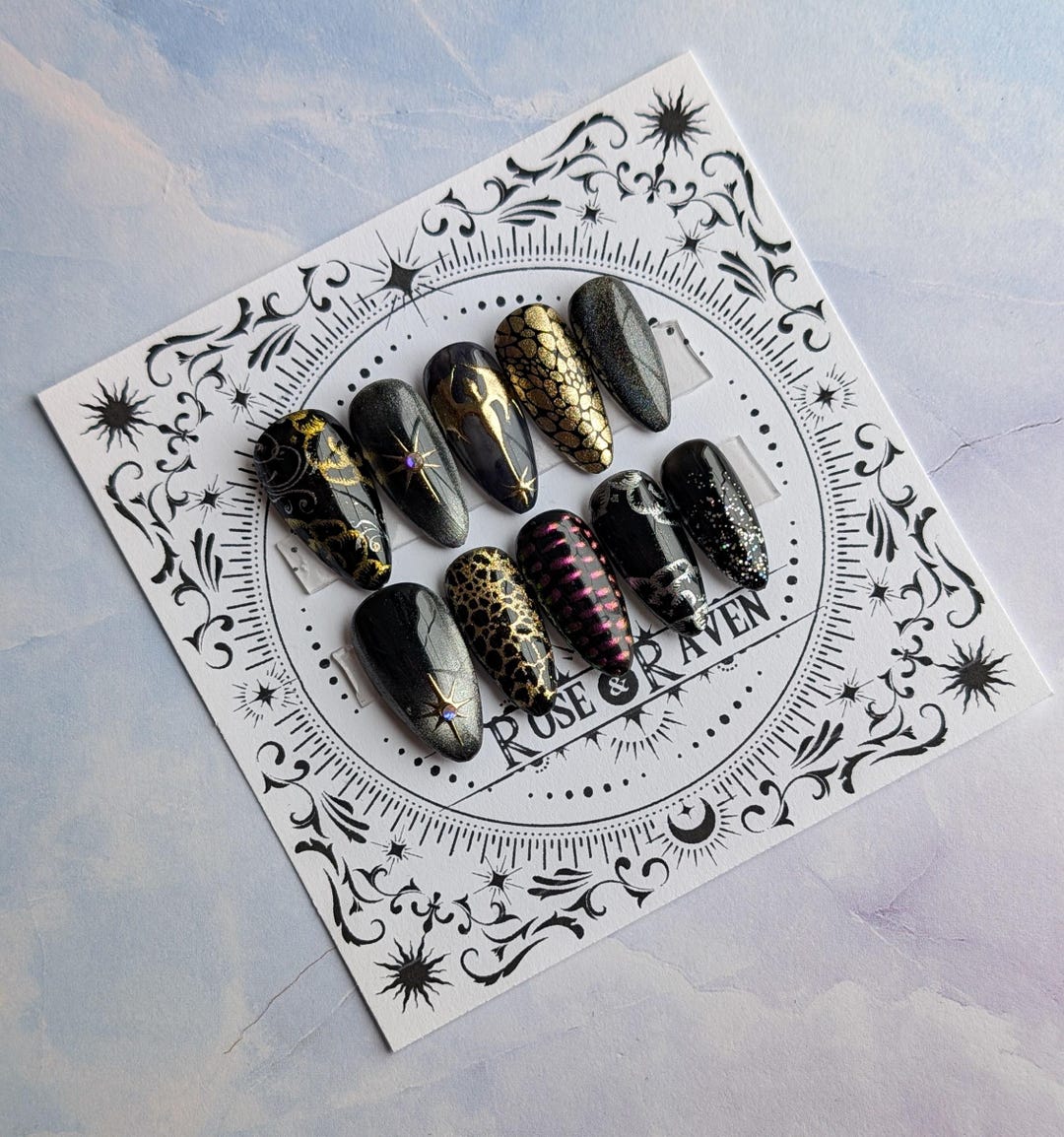 Fourth Wing Nspired Press on Nail Set - Etsy