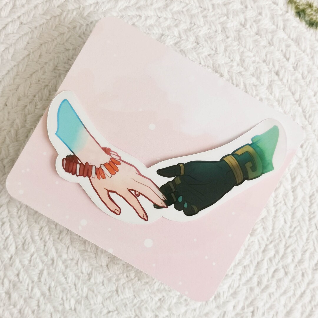 TOTK Link and Zelda Laminated Vinyl Sticker - Etsy