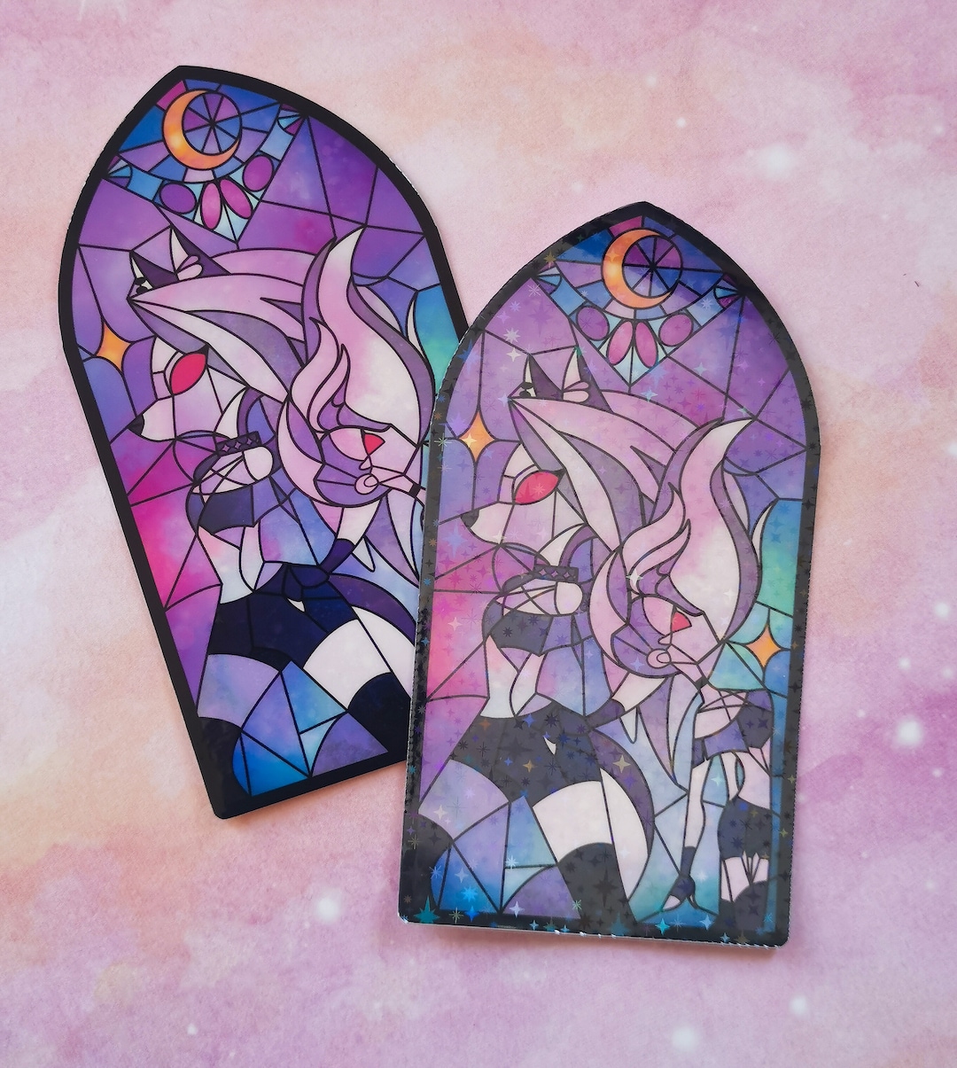Loona Helluva Boss Stainglass Laminated Vinyl Sticker - Etsy UK