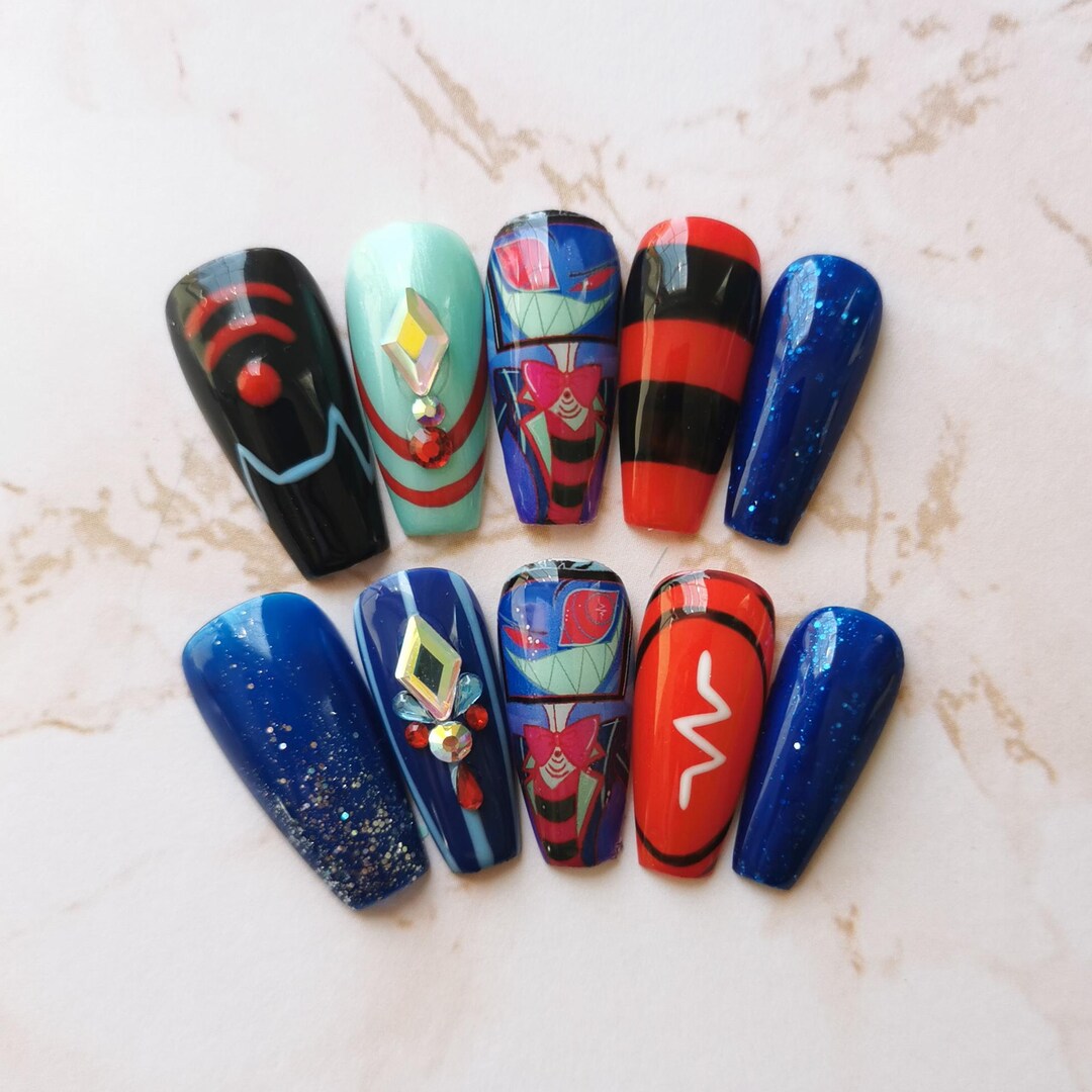 Press on Nail Set Vox Inspired - Etsy