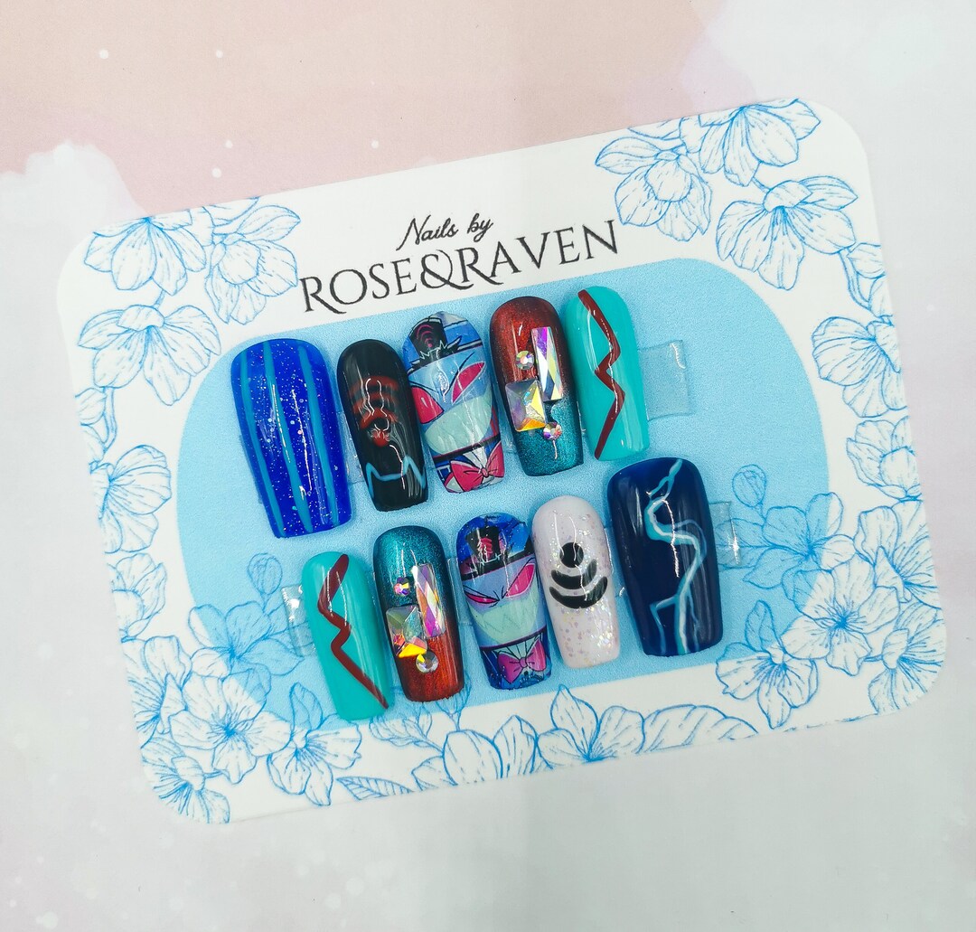Press on Nail Set Vox Inspired - Etsy