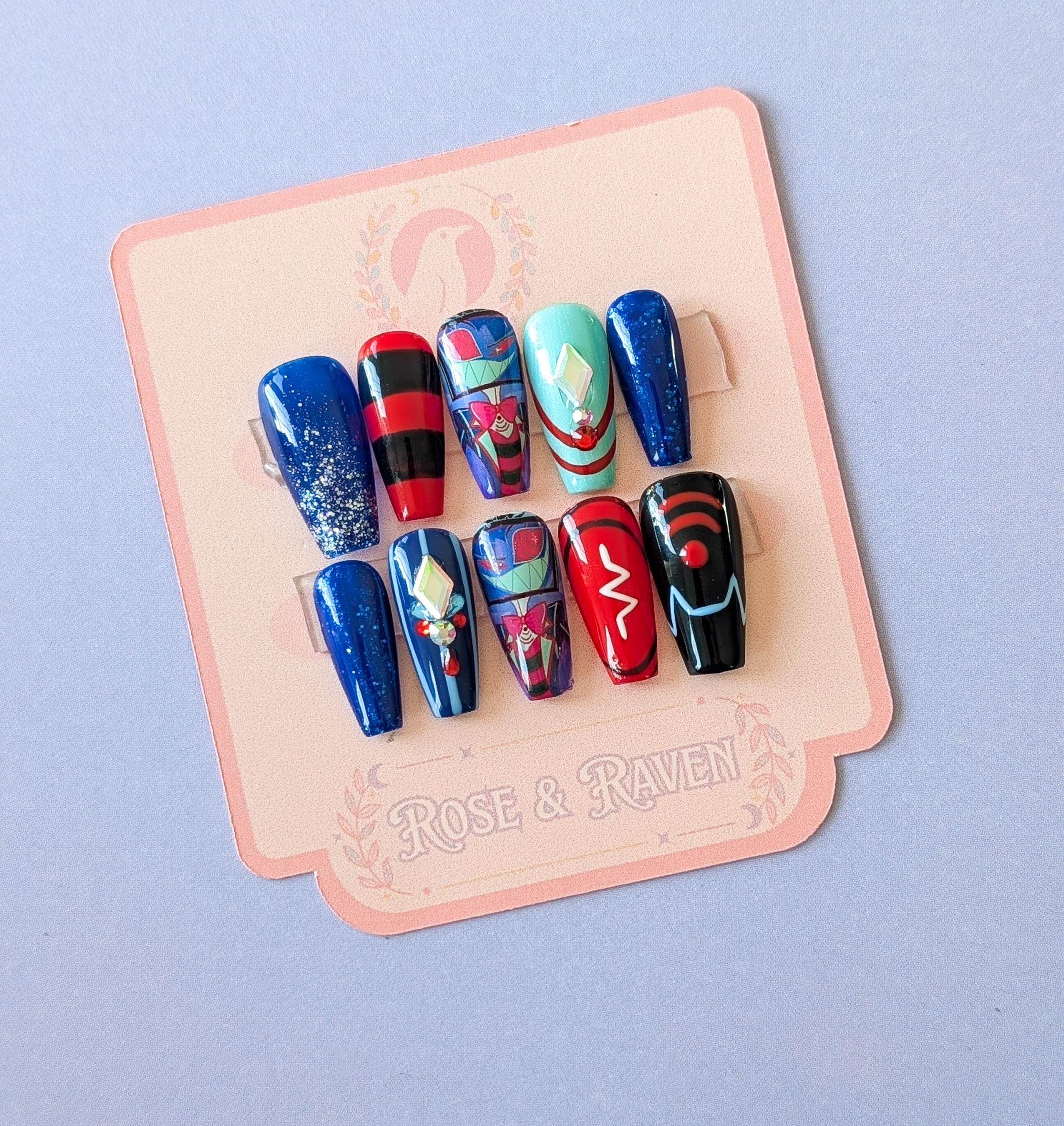 Press on Nail Set Vox Inspired - Etsy