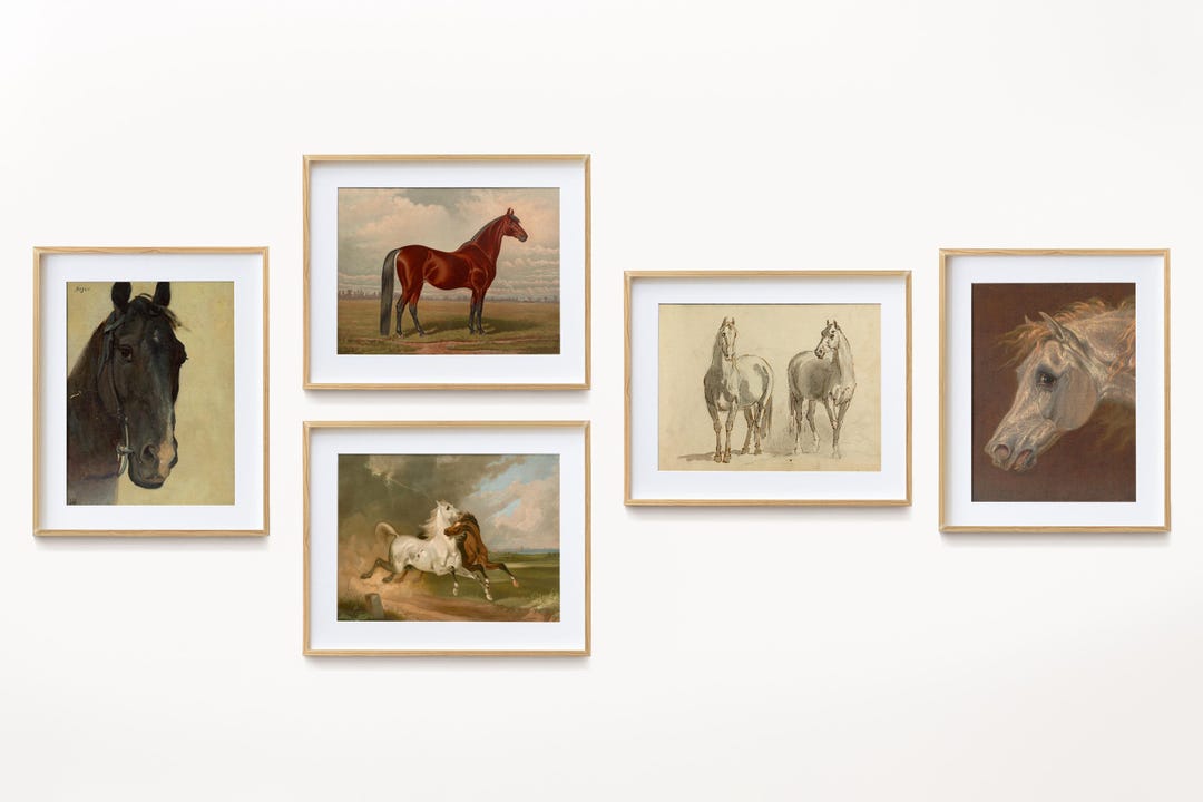 Equestrian Art Gallery Wall Set - Etsy
