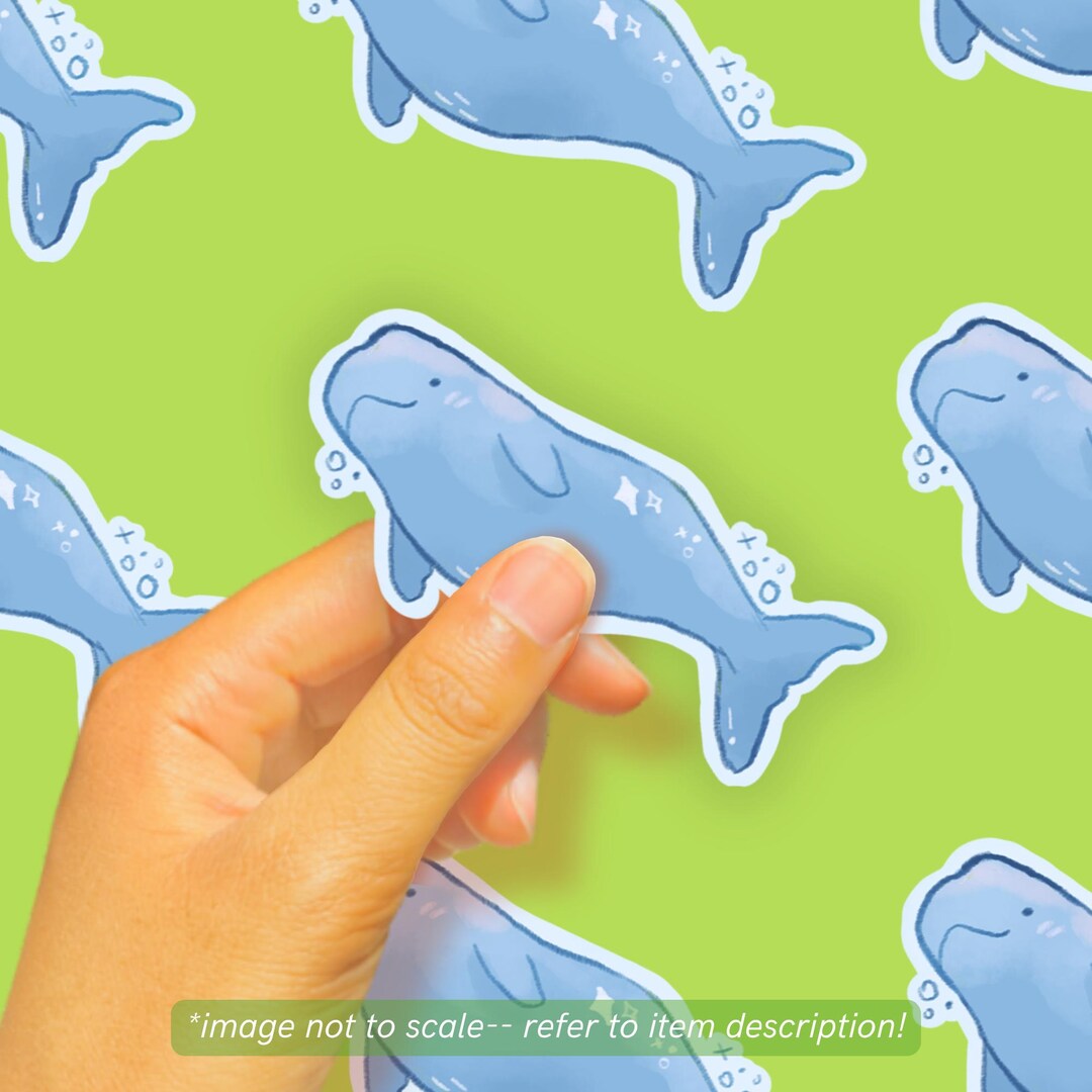 Beluga Glossy Vinyl Sticker - Etsy