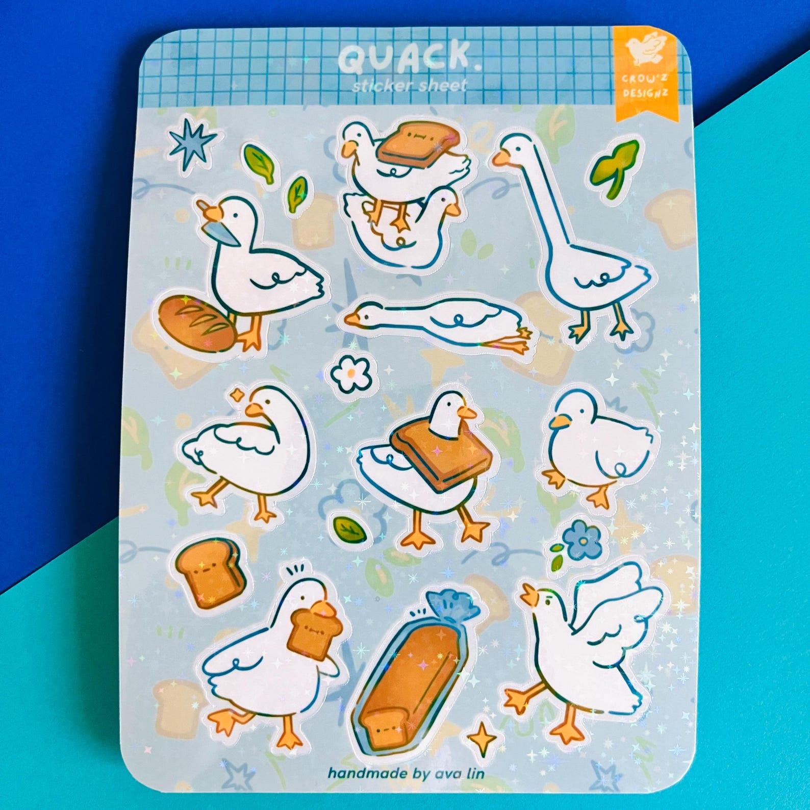 Quack Duck/geese Vinyl Sticker Sheet (waterproof) - Etsy