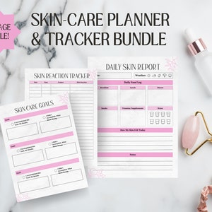Printable Beauty Planner Skin-care Tracker Beauty Journal Woman ...