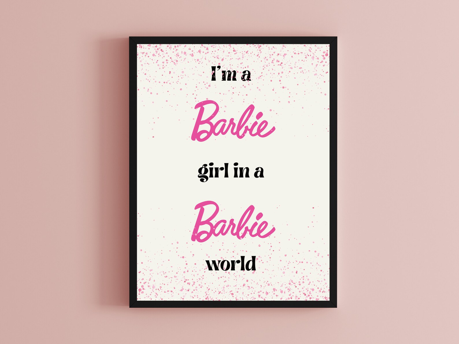 I m A Barbie Girl In A Barbie World Wall Decor Printable Wall Decor i-m-a-barbie-girl-in-a-barbie-world-wall-decor-printable-wall-decor