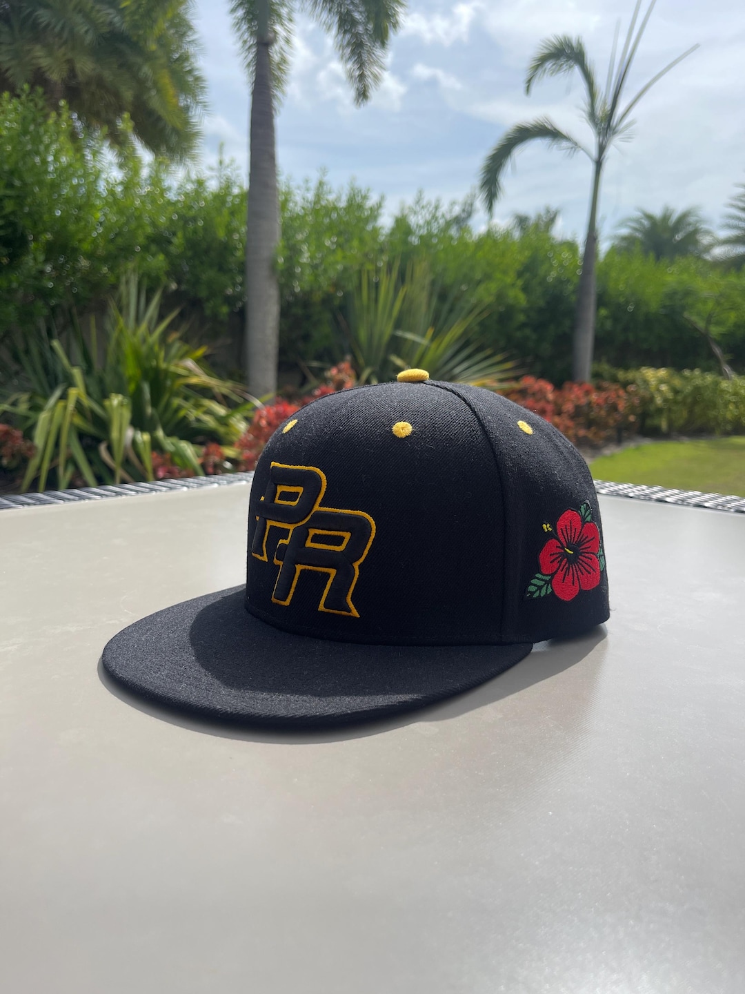 Puerto Rico Caps | 5D Embroidered | Flor Maga Collection Street Cap ...