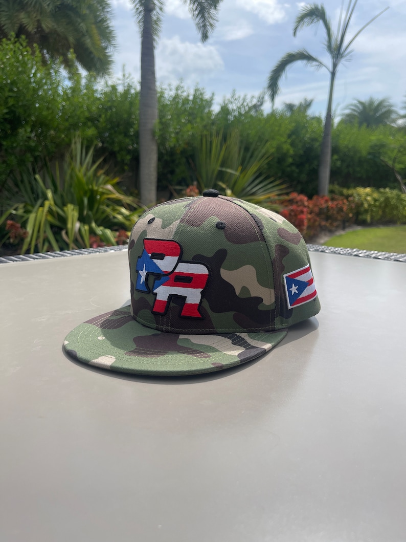 Gorra PR Bordada 3D con bandera en el lateral - Etsy México
