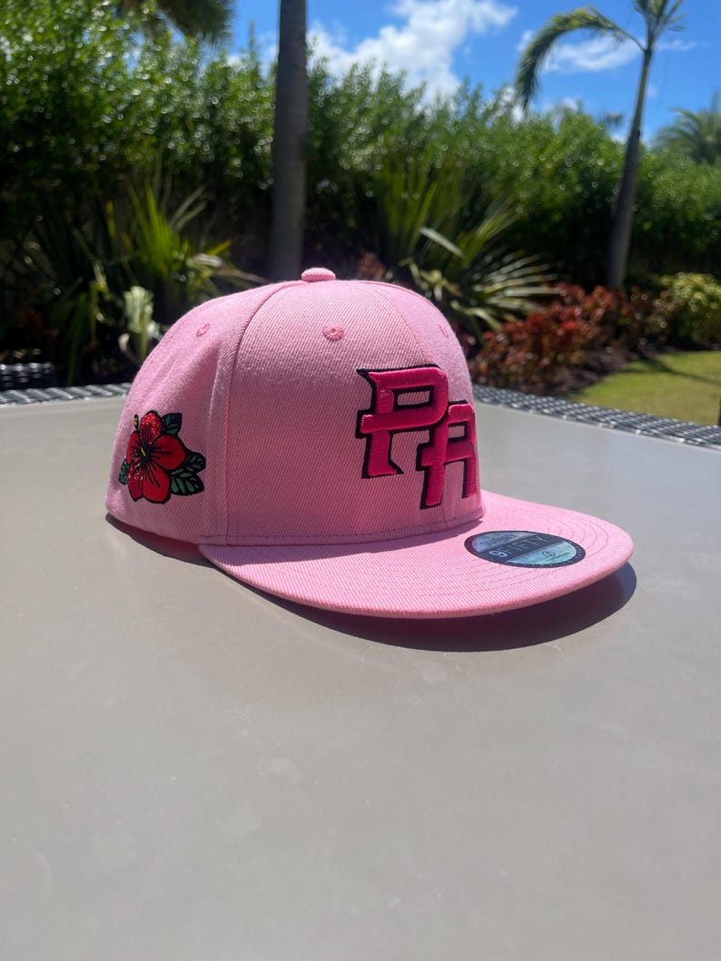 Puerto Rico Caps | 5D Embroidered | Flor Maga Collection Street Cap ...
